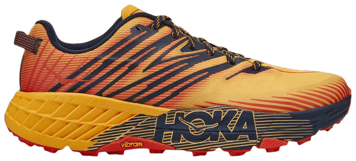 Buy HOKA Speedgoat 4 'Gold Fusion Black Iris' - 1106525 GFBI | GOAT