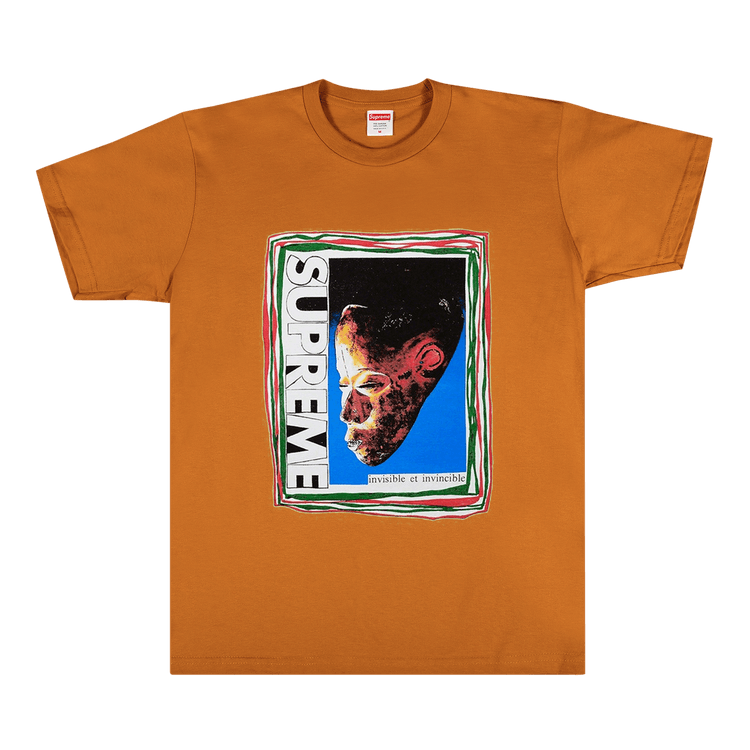 Buy Supreme Mask Tee 'Burnt Orange' - SS22T54 BURNT ORANGE | GOAT