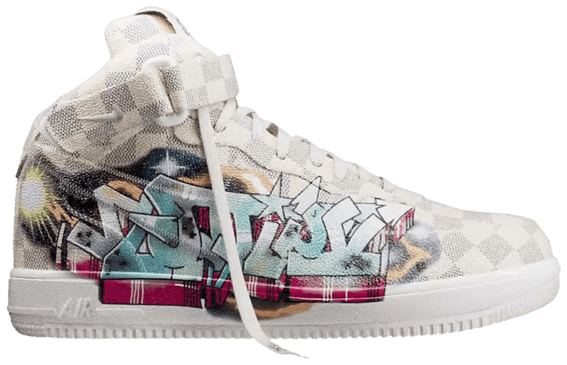 Buy Louis Vuitton x Nike Air Force 1 Mid 'Graffiti' - 1A9V GRAFFITI MID ...