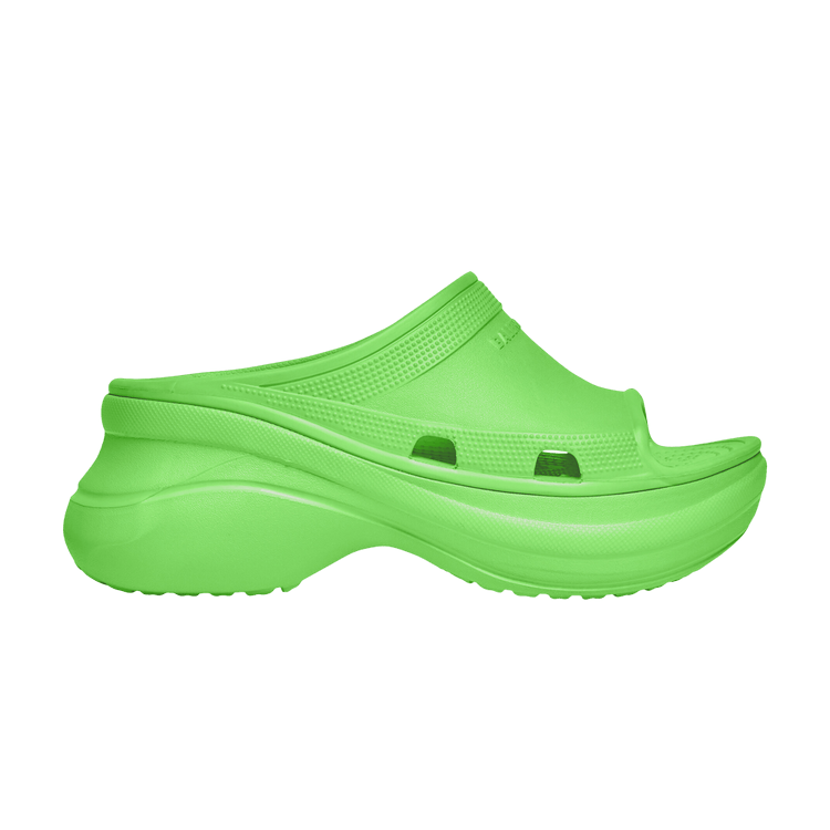 Buy Crocs x Balenciaga Wmns Pool Slide Sandal 'Neon Green' - 677389 ...