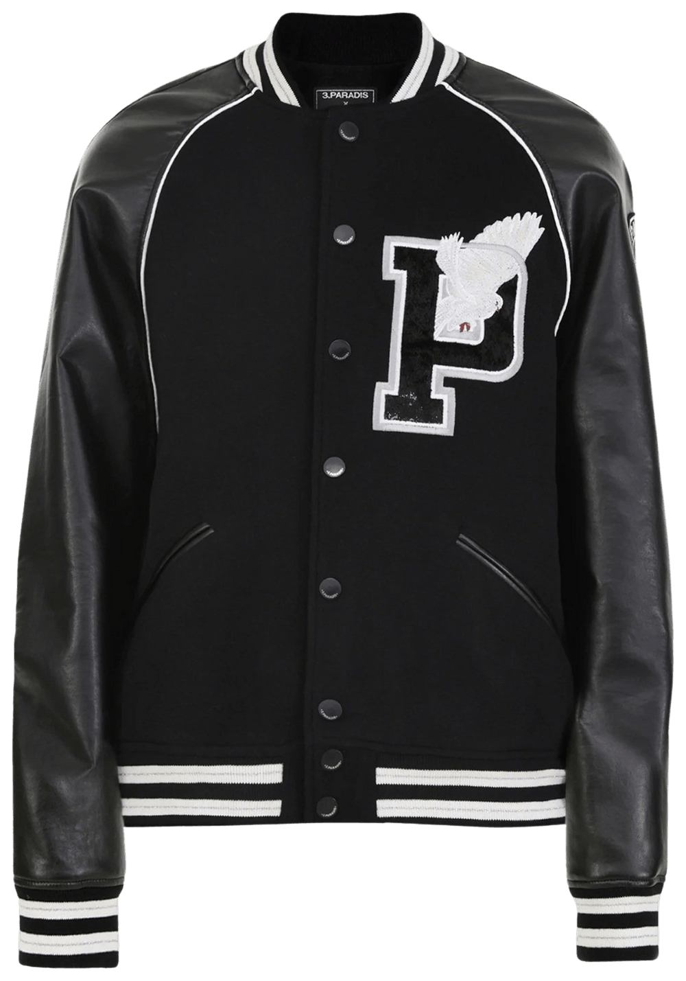 Buy Paris Saint-Germain x 3.PARADIS Varsity Jacket 'Black' - P14669 ...