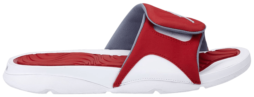 Buy Air Jordan Hydro 4 Slide 'White Gym Red' - 705163 116 | GOAT