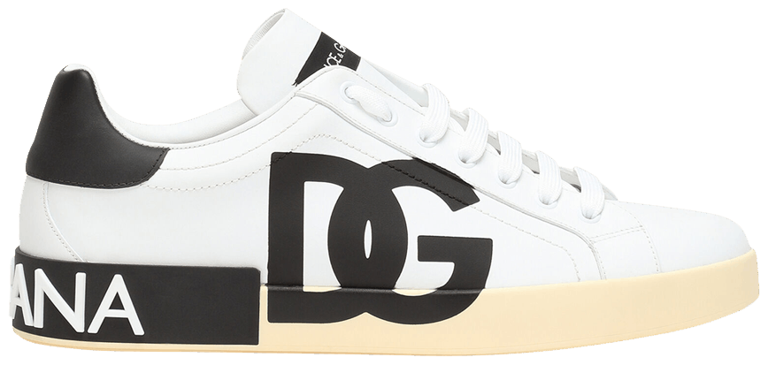 Buy Dolce & Gabbana Portofino Low 'DG Logo Print - White Black ...