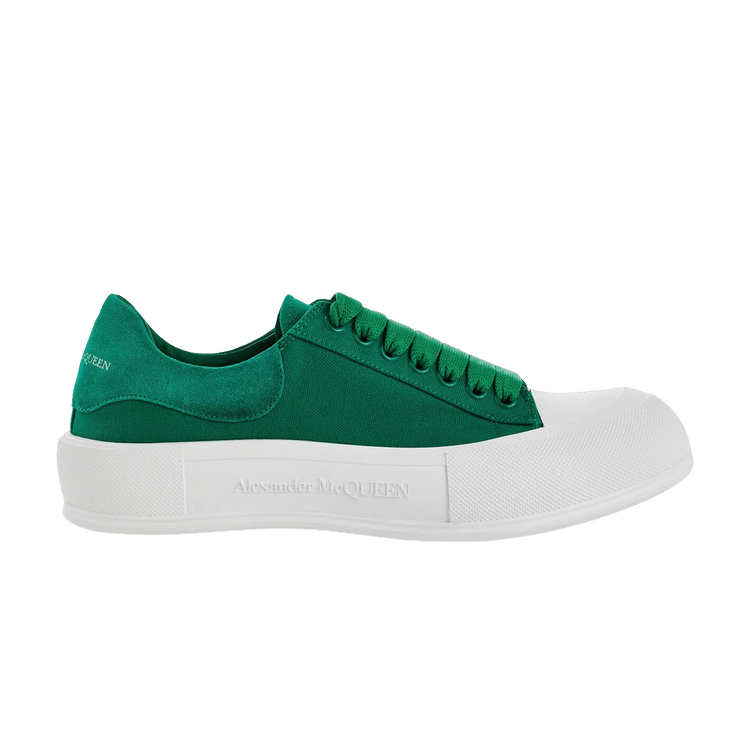 Buy Alexander McQueen Deck Plimsoll Low 'Green' - 654594 W4MV7 3118 | GOAT