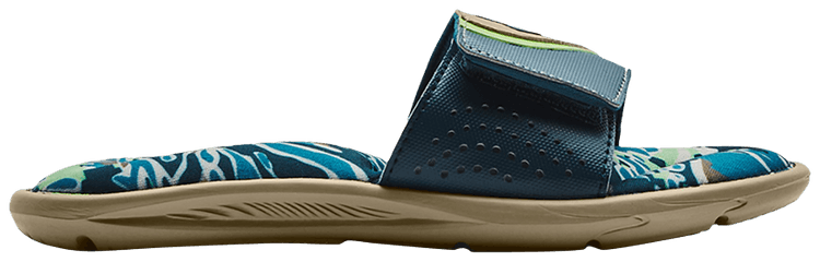 Buy Under Armour Ignite 6 Graphic Footbed Slide GS 'Khaki Base Deep Sea ...