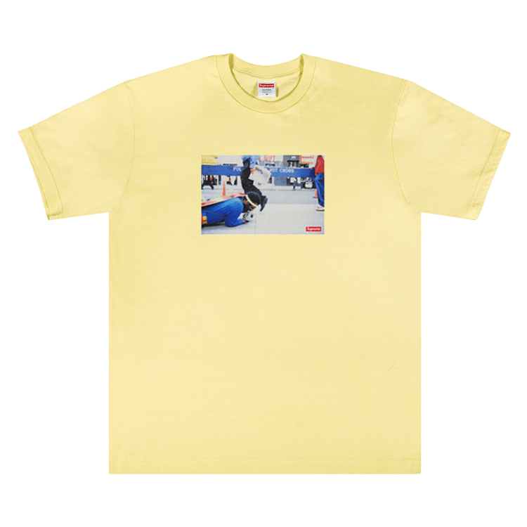 Buy Supreme x Pope.L Training Crawl Tee 'Pale Yellow' - FW22T70 PALE ...