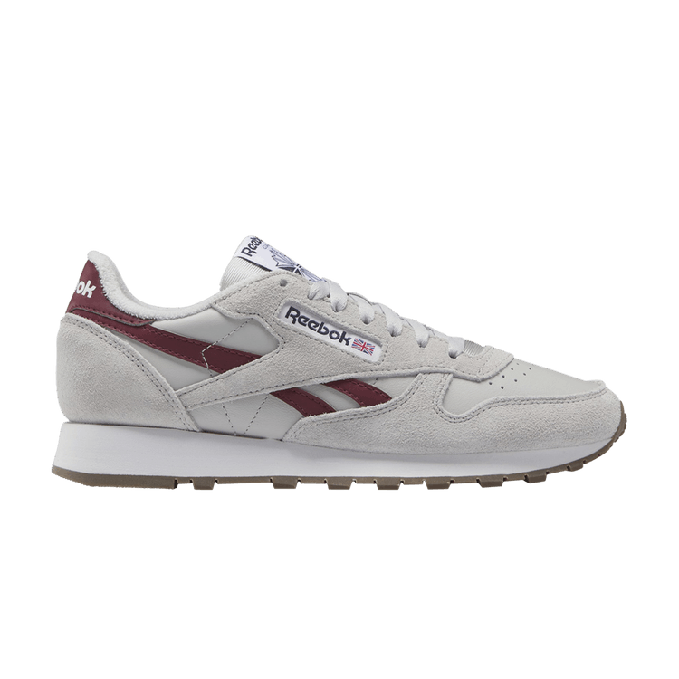 Buy Reebok Classic Leather 'Grey Classic Burgundy' - GV9640 | GOAT