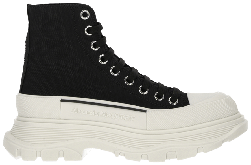 Buy Alexander McQueen Wmns Tread Slick Boot 'Black White' - 697080 ...