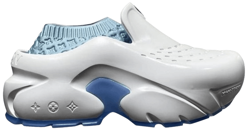 Buy Louis Vuitton Foam Clog 'White Blue' - LV CLOG BLU | GOAT