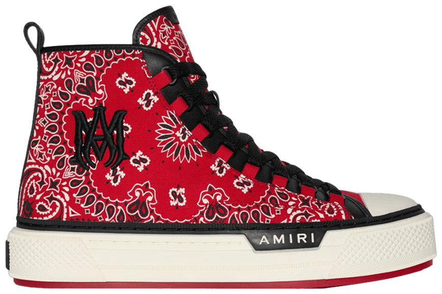 Buy Amiri M.A. Logo Court High 'Bandana - Red' - AW22MFS007 610 | GOAT