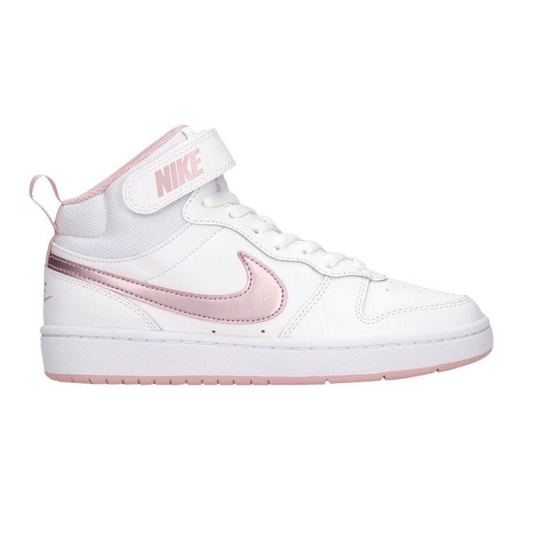 Buy Nike Court Borough Mid 2 GS 'White Pink Glaze' - CD7782 105 | GOAT