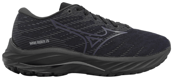 Buy Mizuno Wmns Wave Rider 26 'Black Dark Grey' - J1GD220323 | GOAT