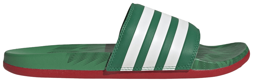 Buy Adidas Adilette Comfort Slide 'Vivid Green Scarlet' - GX7221 | GOAT