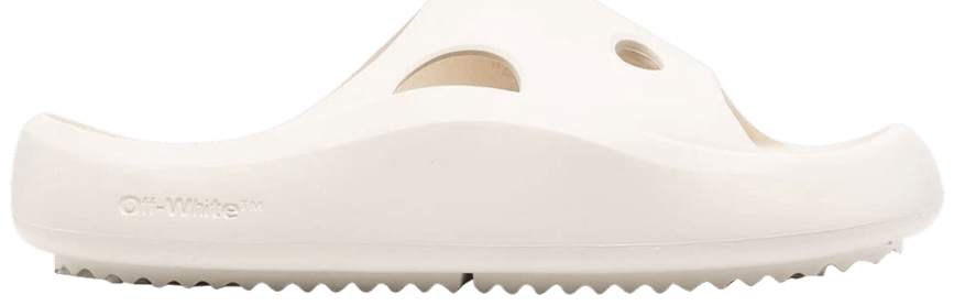 Buy Off-White Meteor Rubber Sliders 'Light Beige' - OMIC014F22MAT001 ...