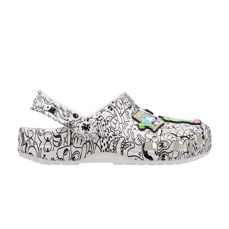 Buy Steven Harrington x Crocs Classic Clog Kids 'Quickstrike - White ...