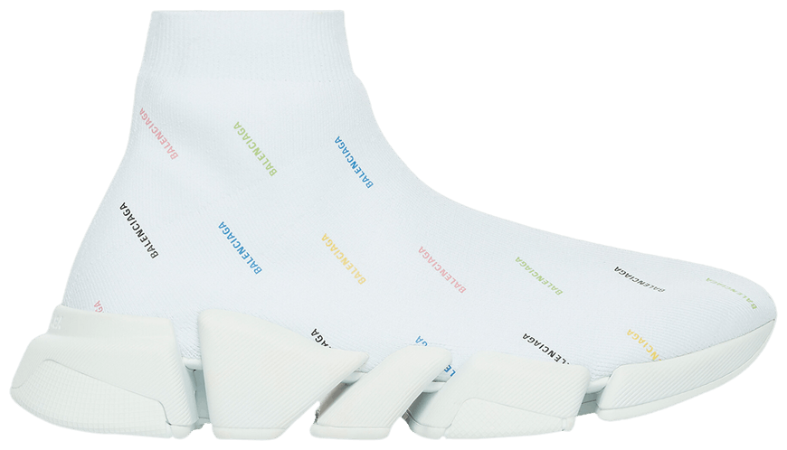 Buy Balenciaga Speed 2.0 Sneaker 'All Over Logo - White Multi' - 617239 ...