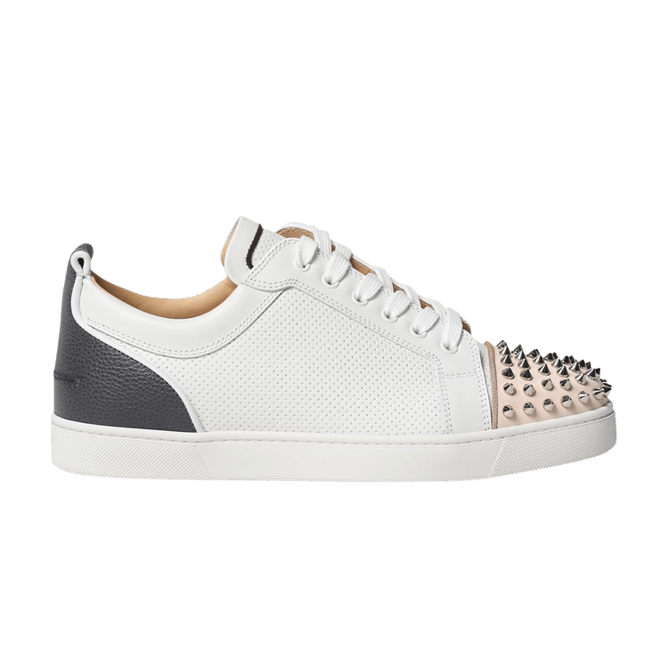 Buy Christian Louboutin Louis Junior Spikes 'White Black Cream ...