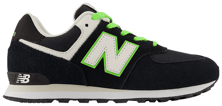 Buy 574 Big Kid Wide 'Black Coloro Green' - GC574CL1 W | GOAT