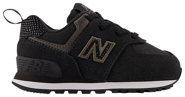 Buy 574 Bungee Lace Toddler Wide 'Black Metallic' - ID574EB1 W | GOAT