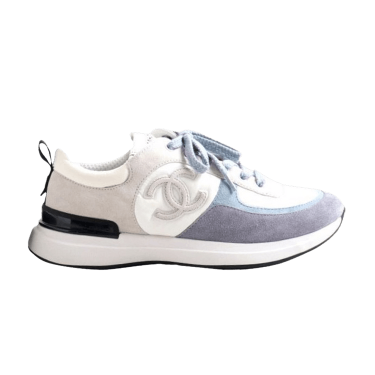Buy Chanel Wmns Sneaker 'White Grey Blue' - G38801 Y55745 K3955 | GOAT
