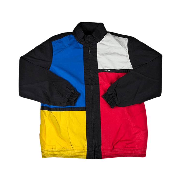 Buy Supreme Color Blocked Track Jacket 'Black' - SS16J8 BLACK | GOAT