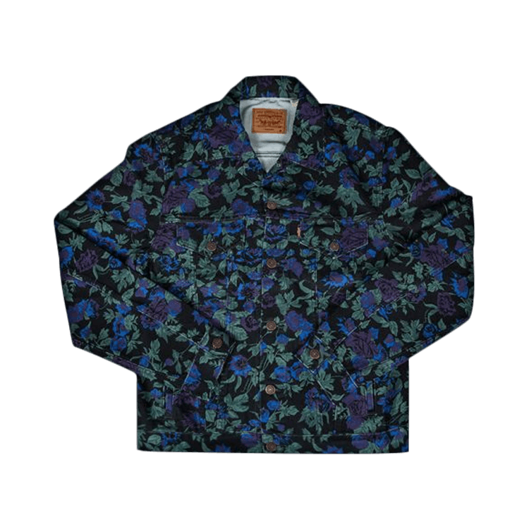 Buy Supreme x Levi's Roses Trucker Jacket 'Black' - SS16J5 BLACK | GOAT UK