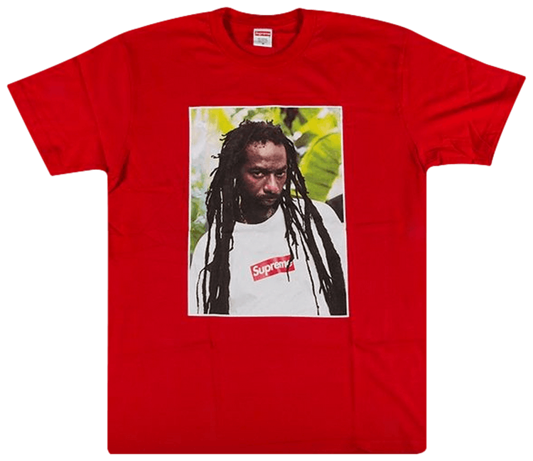 Buy Supreme Buju Banton T-Shirt 'Red' - SS19T62 RED | GOAT