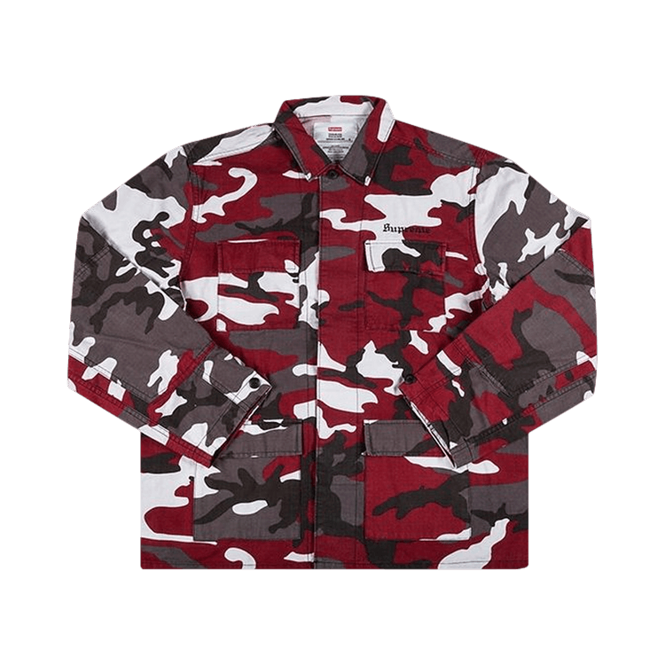 Buy Supreme x Hellraiser BDU Shirt 'Camo' - SS18S4 CAMO | GOAT