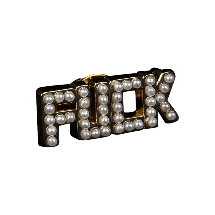 Buy Supreme Fuck Pin Gold Fw18a56 Gold Goat