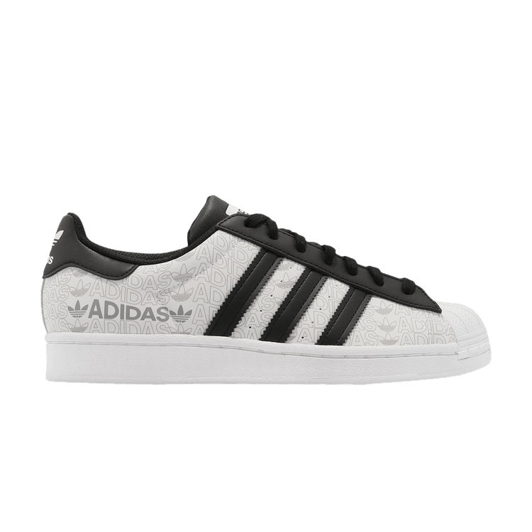 Buy Adidas Superstar 'Reflective Allover Logo - White Black' - GW7254 ...
