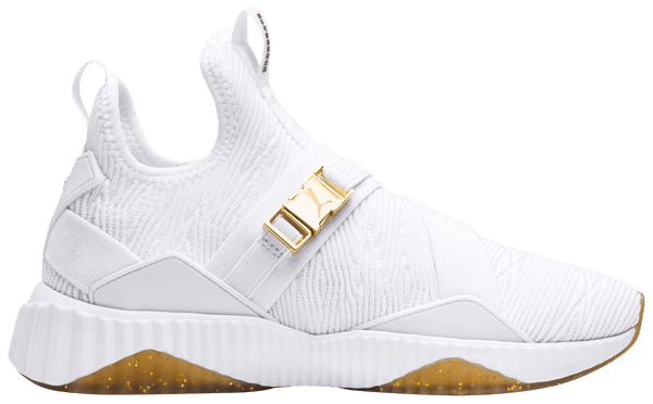 Buy Wmns Defy Varsity Mid 'White Metallic Gold' - 191667 02 | GOAT