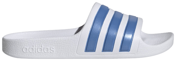 Buy Adilette Aqua Slide J 'White Blue Fusion' - HP7603 | GOAT