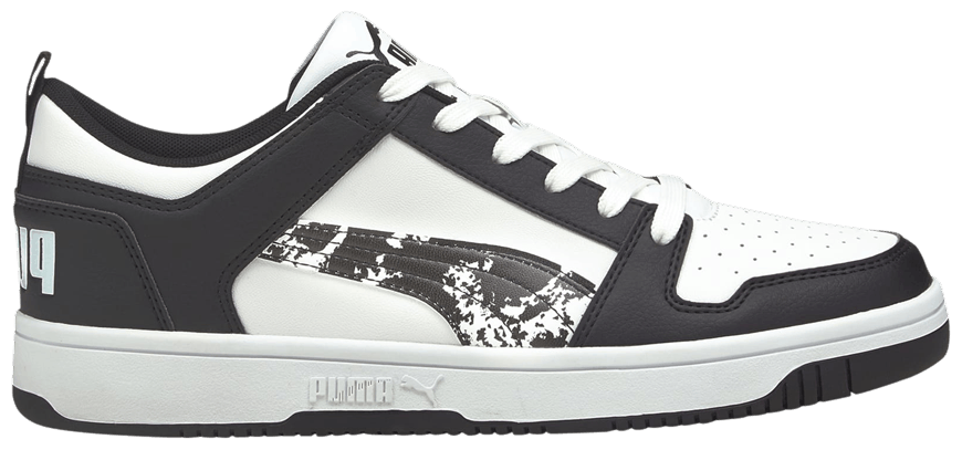 Buy Puma Rebound LayUp Low 'Black White Camo' - 368876 01 | GOAT