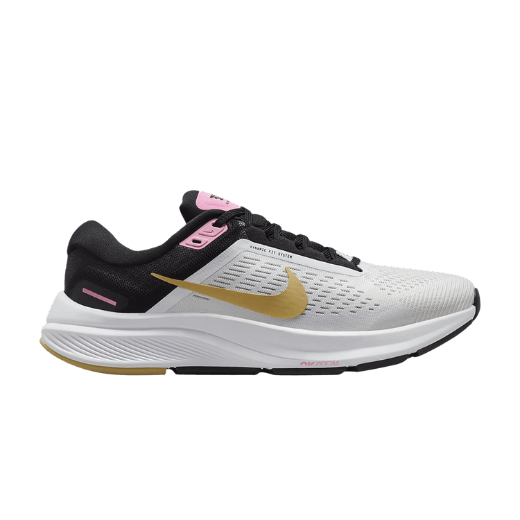 Buy Nike Wmns Air Zoom Structure 24 'White Black Wheat Gold' - DA8570 ...