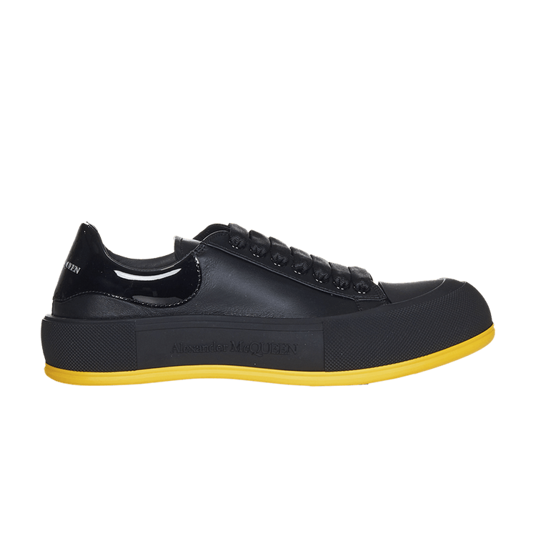 Buy Alexander McQueen Deck Plimsoll 'Black Pop' - 705201 WICEB 1087 | GOAT