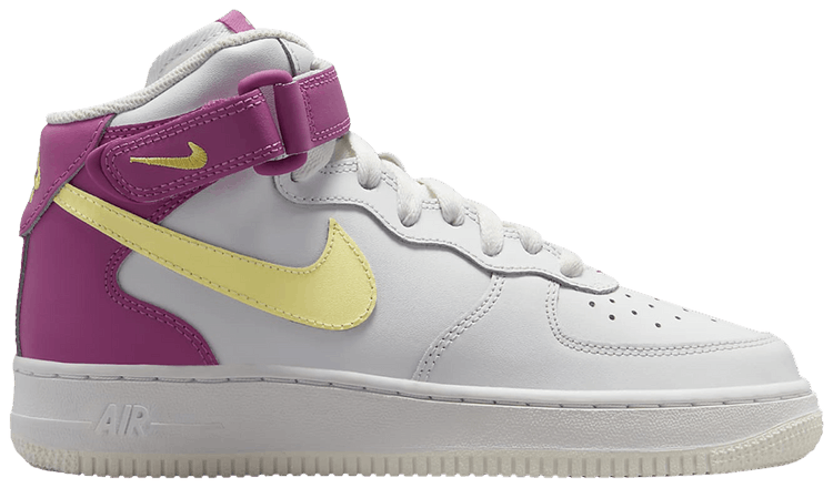 Buy Air Force 1 Mid Le Gs Citron Fuchsia Dh2933 100 Goat