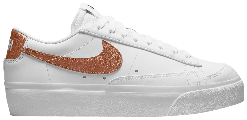 Buy Nike Wmns Blazer Low Platform 'White Metallic Copper' - DQ7571 100 ...