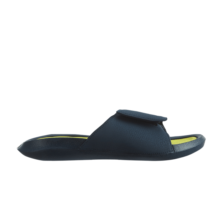 Buy Air Jordan Hydro 6 Slide 'Navy Electrolime' - 881473 415 | GOAT