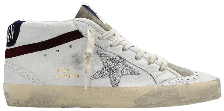 Buy Golden Goose Wmns Mid Star 'White Silver Glitter' - GWF00122 ... Buy Golden Goose Wmns Mid Star 'White Silver Glitter' - GWF00122 ...