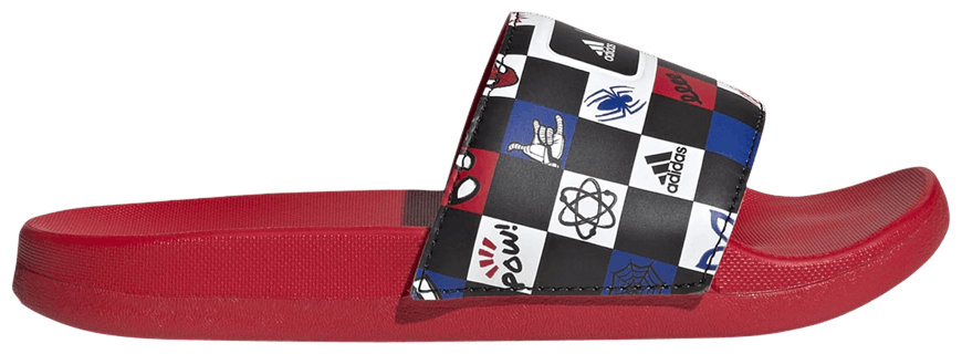 Buy Disney x adidas Adilette Comfort Slide J 'Spider-Man Checkerboard ...