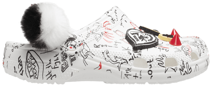 Buy Cruella 2 x Crocs Classic Clog 'Stay Weird' - 207402 100 | GOAT