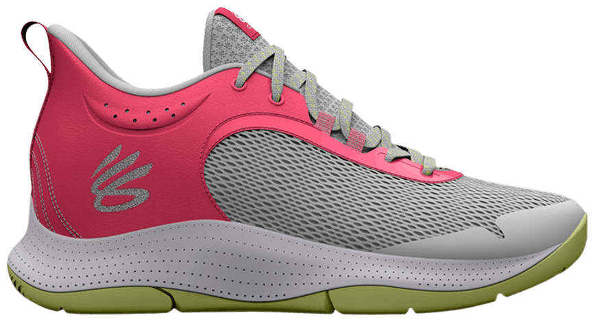 Buy Under Armour Curry 3Z6 'Grey Mist Pink Shock' - 3025090 104 | GOAT