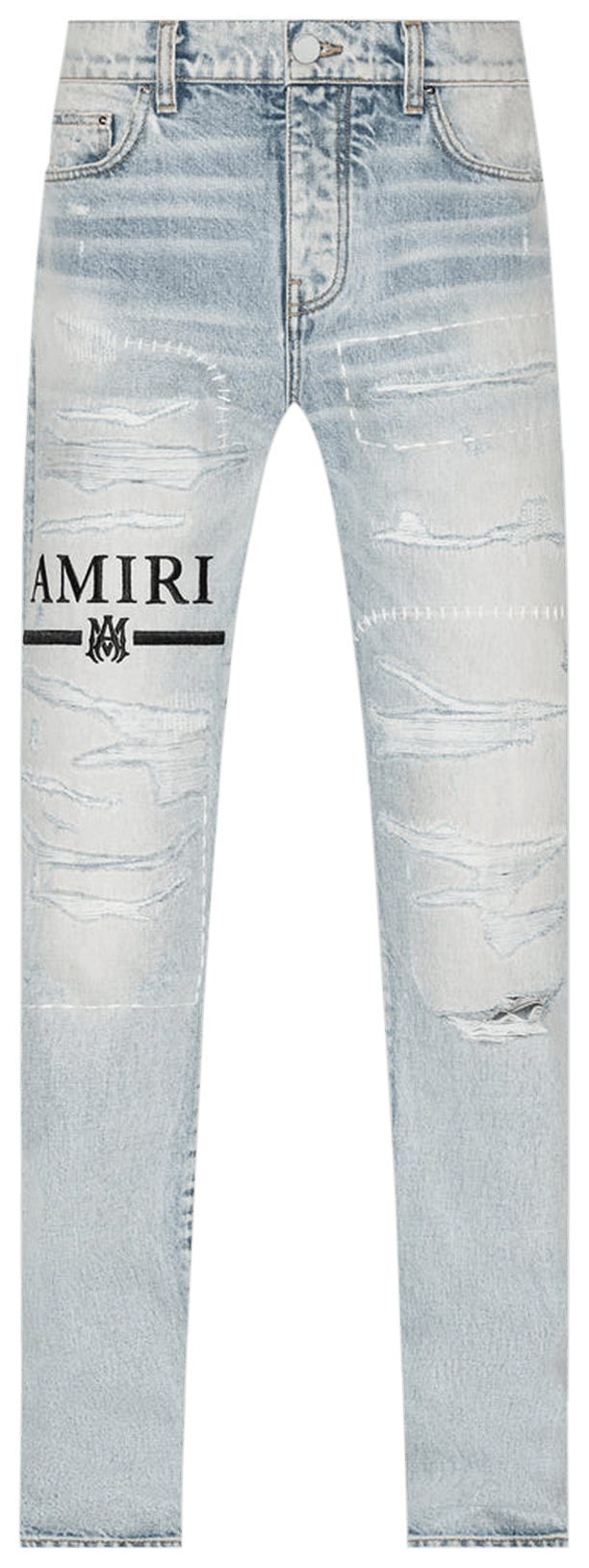 Buy Amiri MA Bar Logo Straight Jean 'Aged Black Buy Amiri MA Bar Logo Straight Jean 'Aged Black