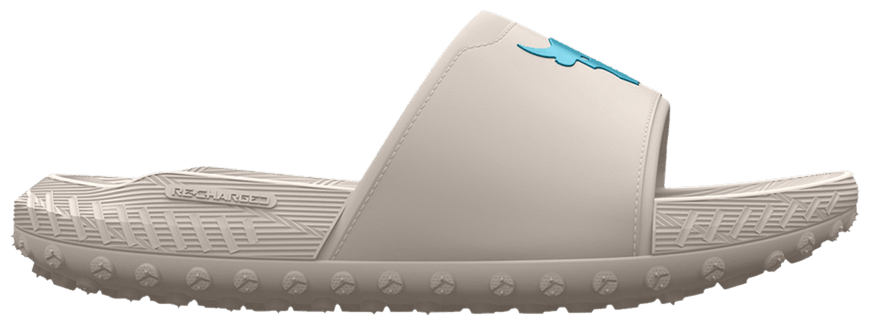 Buy Project Rock 3 Slide 'Grey Matter Blue Surf' - 3026034 101 | GOAT