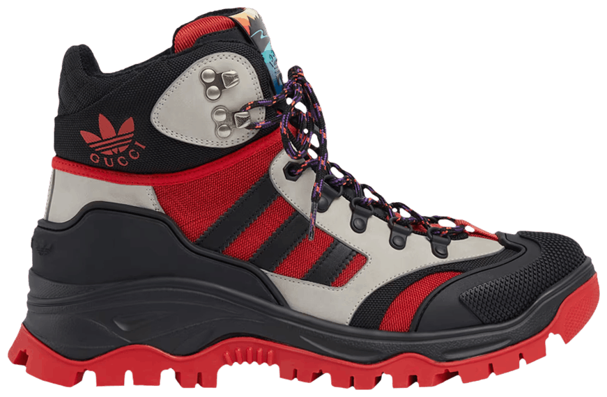 Buy Adidas x Gucci Lace Up Boot 'Black Red' - 721392 FAAXC 6544 | GOAT
