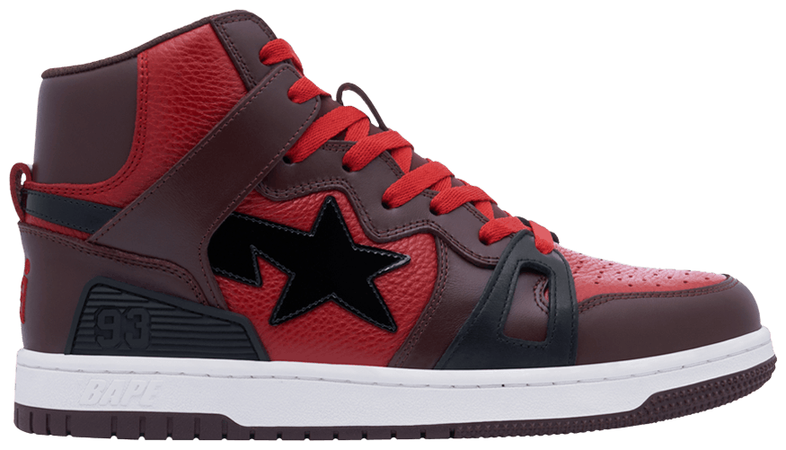 Buy Bapesta 93 Hi 'Bright Rose' - 1J30191019 RED | GOAT