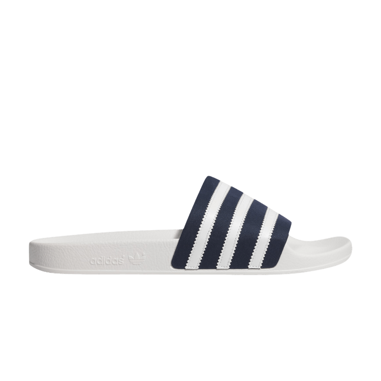 Buy Adilette Slides 'White Collegiate Navy' - CG6436 | GOAT