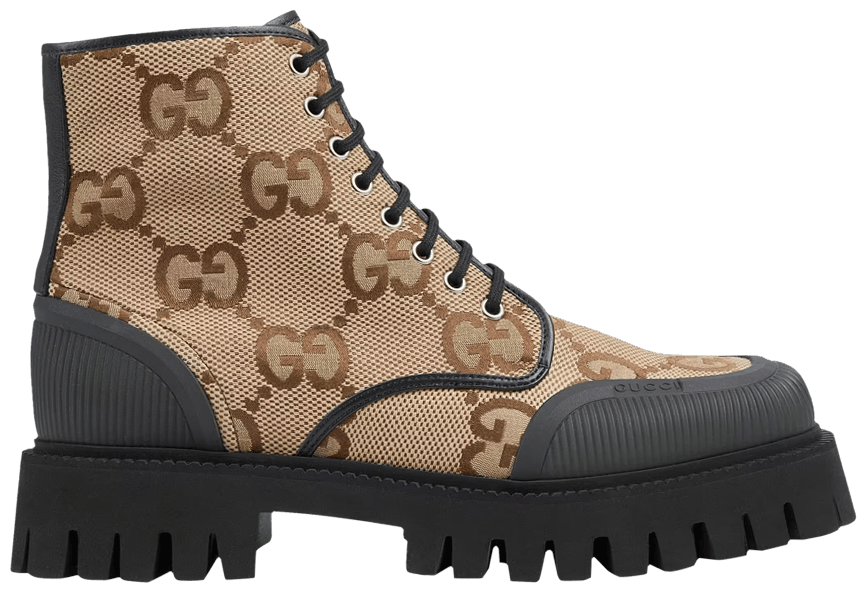 Buy Gucci Lace Up Boot 'Maxi GG - Camel' - 699970 UKOF0 2590 | GOAT