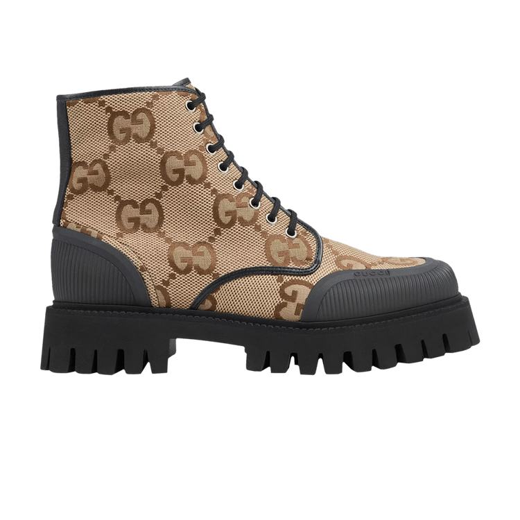 Buy Gucci Lace Up Boot 'Maxi GG - Camel' - 699970 UKOF0 2590 | GOAT