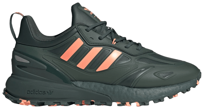 Buy Adidas ZX 2K Boost 2.0 Trail 'Mineral Green Beam Orange' - GX9469 ...